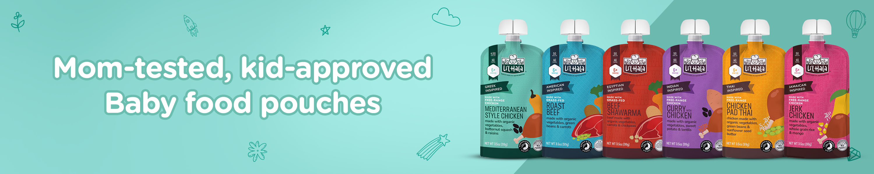 Best Organic Food Pouches For Baby - Li'l Hala Foods